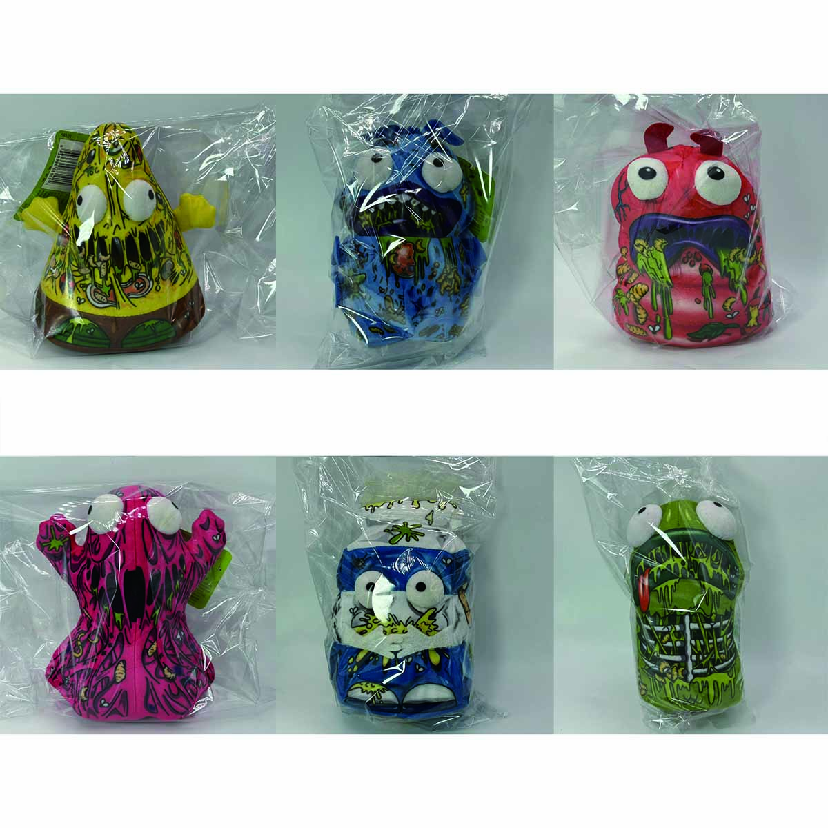 Trash Pack Plush Toys – Green Fish, Blue Fly, Mouldy Milk & Gorbage ...